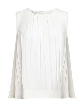 Vince Pleated Sleeveless Top Size M