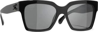 Chanel Square Sonnenbrillen - - Accessories - Damen - Schwarzk - 54 MM