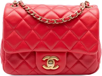 Chanel mini sac à bandoulière Pearl Crush Single Flap (2019) - Rouge
