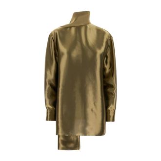 Ferragamo Blouse en maille - Femme - Blouses et Chemises - Brun - Taille: 36 FR