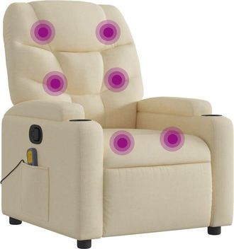 vidaXL Massagesessel Creme Stoff - Vidaxl