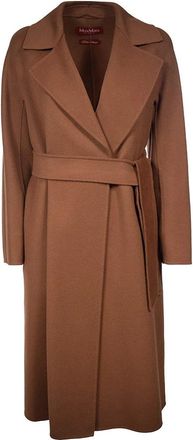 Max Mara Femme, Manteaux, Brun, Taille: 34 FR Midi Wrap Coat