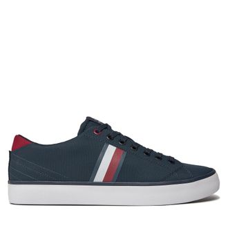 Tommy Hilfiger Sneakers Tommy Hilfiger Th Hi Vulc Low Stripes Mesh FM0FM04946 Blau
