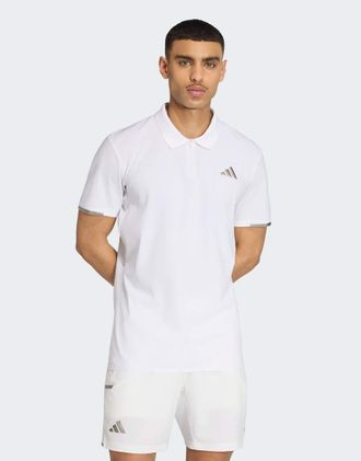 adidas Tennis climacool + freelift Polohemd pro in Wei&szlig;