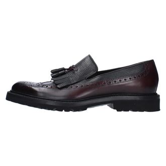 BARRETT Homme, Chaussures, Multicolore, Taille: 42 1/2 EU Mocassins en cuir avec franges et pompons
