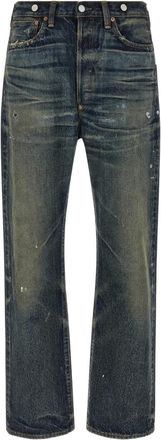 Junya Watanabe Nouveau Pantalon en Denim Personnalis&eacute; Manuel - Homme - Jeans - Bleu - Taille: M