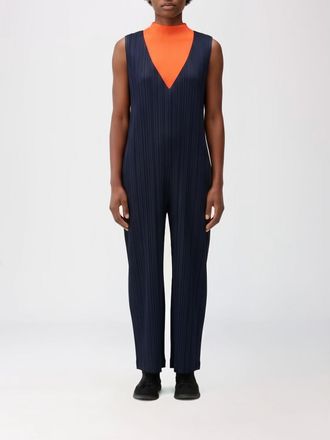 Pleats Please Issey Miyake Plissierter schulterfreier Jumpsuit aus Cr&ecirc;pe