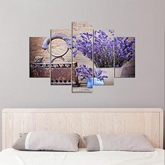 Homemania MT.51.11948 Malerei Blumen Natur für Wohnzimmer Schlafzimmer Mehrfarbiges MDF 108 x 70 cm