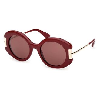 Max Mara Lunettes de soleil papillon - unisex - Accessoires - Rouge - Taille: 52 MM