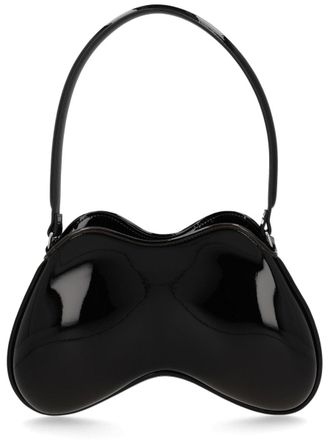 Diesel Womens Double-D Bag Black Polyurethane Shoulder