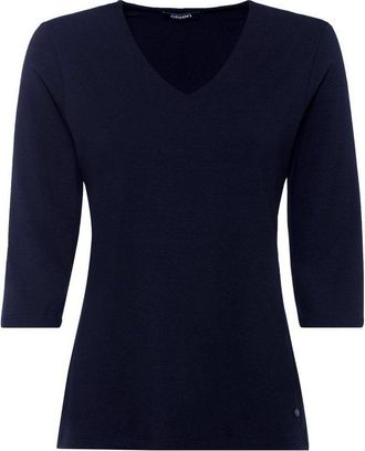 Olsen V-Shirt im Uni-Look