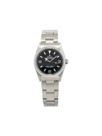 Rolex montre Explorer 36 mm pre-owned - Noir