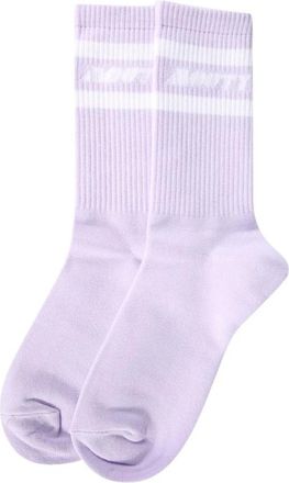 Mouty Mouty - Chaussettes mi-hautes ray&eacute;es - Homme - Sous-v&ecirc;tements - Violet - Taille: ONE Size
