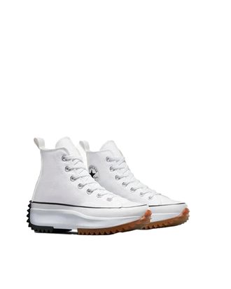 Converse Womens Sneakers Run Star Hike Hi White-Black-Gum Trainers White/black/gum