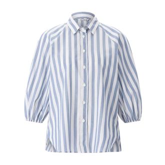 Caliban Femme, Blouses et Chemises, Multicolore, Taille: 42 FR Chemise en coton ray&eacute;