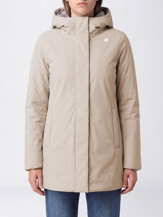 K-Way Veste courte &agrave; capuche Sophie, matelass&eacute;e et imperm&eacute;able en tissu technique