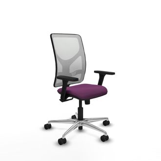 Piqueras y Crespo Moderner B&uuml;rostuhl mit 3D-Armlehnen, h&ouml;henverstellbare Lendenwirbelst&uuml;tze, ausgestattet mit 3 Positionen und Schneideschaum, mit Rollen von 65 mm, Nyl