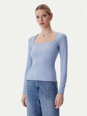 Guess Bluse W6RP45 KA660 Blau Regular Fit