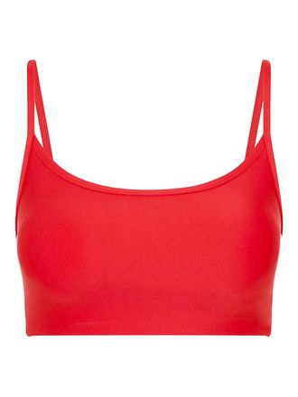 The Upside soutien-gorge Oxford &agrave; rayures - Rouge