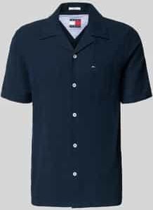 Tommy Jeans Regular Fit Freizeithemd aus Leinen-Baumwoll-Mix