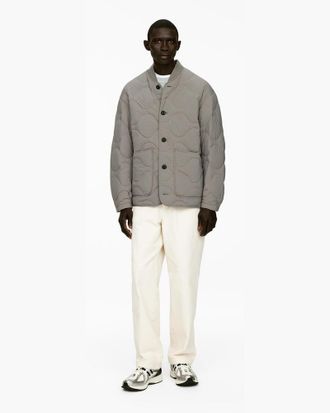 Arket Upcycled Down Liner-Jacke -Grau