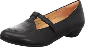 Think Damen Grace chromfrei gegerbte nachhaltige Halbschuhe, Schwarz 0000