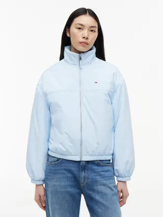 Tommy Jeans Blouson TOMMY JEANS TJW PADDED HIGH NECK JACKET, Damen, Gr. L (42/44), kingly blau, Web, Obermaterial: 100% Nylon. Futter: 100% Polyester. F&uuml;llung: 10