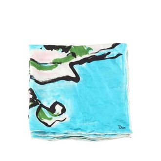Dior Pre-owned Carr&eacute; Scarf - Femme - Pre-owned - Bleu - Taille: ONE Size
