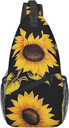 Generic Sac &agrave; dos de voyage &agrave; bandouli&egrave;re motif tournesols pour homme