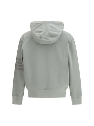 Thom Browne Mens Cotton Hoodie Lt Grey Sweatshirts Sweater
