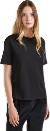 Benetton Damen 3096d102o T-Shirt, Schwarz, X-Small