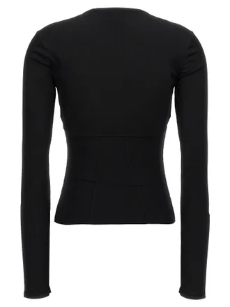 Nensi Dojaka Womens Black Viscose Tank Tops