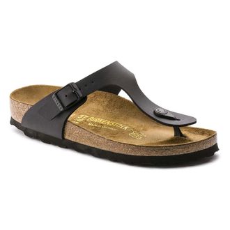 Birkenstock Femme, Chaussures, Noir, Taille: 38 EU Gizeh Birko-Flor : Tongs