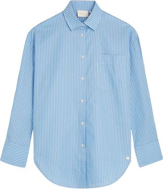 JOSH V Sissie Oversized Bluse - - Blouses & Shirts - Damen - Blau - S