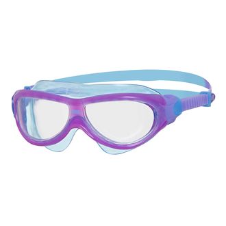 Zoggs Unisex Jugend Phantom Junior Schwimmbrille, Violett/Blau/Transparent, 6-14 Jahre