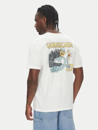 Quiksilver T-Shirt Ev Disconnect Effects EQYZT08049 Wei&szlig; Regular Fit
