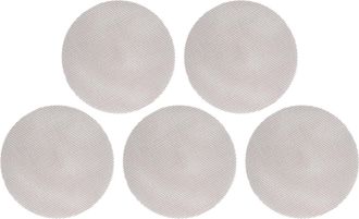 CHICIRIS Grill Mesh, Set aus 5 Runden Antihaft-Grillmatten, Wiederverwendbare Grillmatten für Den Außengrill, Leicht zu Reinigende Grillblätter für Elektrische