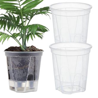 Generic Selbstbew&auml;ssernde Blument&ouml;pfe, 3 T&ouml;pfe mit Drainage f&uuml;r Pflanzen | Blumenkasten f&uuml;r Balkon | f&uuml;r Innen Au&szlig;en Balkon Fensterbank