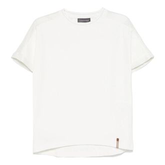 Lorena Antoniazzi L&auml;ssiges wei&szlig;es Baumwoll-T-Shirt mit kurzen &Auml;rmeln - - Tops - Damen - Wei&szlig; - S