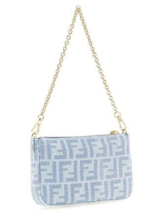 Fendi Baguette Clutch - Blue