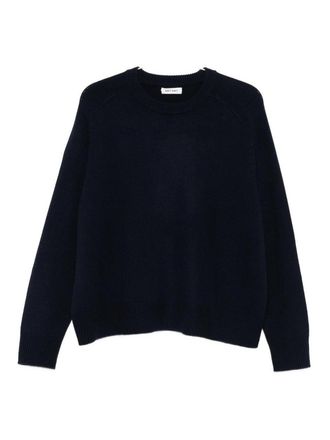 Soft Goat Pull Col Rond - Bleu Fonc&eacute;