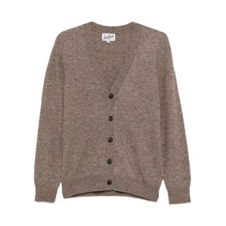 Saint Barth Cardigan en alpaga Herrison - Homme - Pulls - Brun - Taille: M