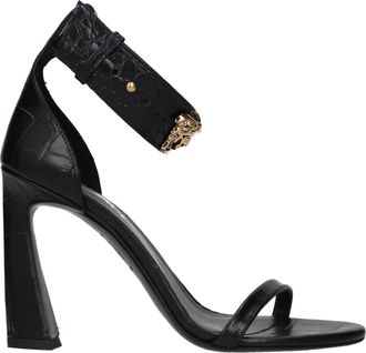 Versace Femmes Sandales Cuir Noir