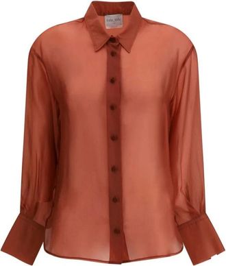 Forte_Forte Damen, Blusen & Hemden, Orange, MGröße