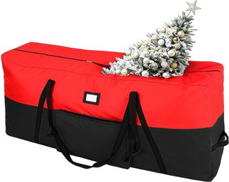 Famirosa Weihnachtsbaum Aufbewahrung, Aufbewahrungstasche f&uuml;r k&uuml;nstliche Weihnachtsb&auml;ume bis zu 220cm, Wasserdichte 600D Oxford Tasche Strapazierf&auml;hige mit Ver