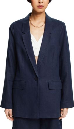 Esprit Damen 034ee1g314 Blazer, 400/Navy, 38