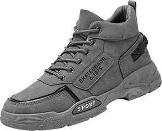 Generic Baskets pour homme - Noir - Antidérapantes - Chaussures de sport confortables - Chaussures de jogging hautes - Chaussures de randonnée amortissantes -
