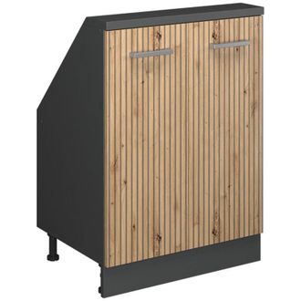 Vicco Dachschr&auml;genschrank Rion, Artisan Eiche/Anthrazit, mit 2 T&uuml;ren, Vicco
