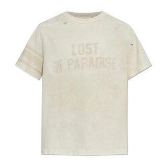 Misbhv Misbhv, Homme, Tops, Beige, Taille: XS Lost In Paradise T-shirt