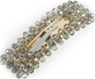 styleBREAKER Haarschmuck Rechteckige Kunststoff Perlen Haarspange